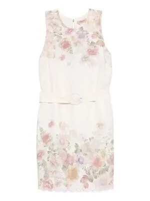 TWINSET Floral Printed Belted Dress - Multi