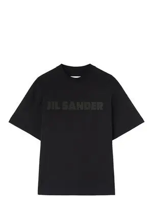 JIL SANDER JIL SANDER Oversized Cotton T-Shirt With Ribbed Crew Neck
