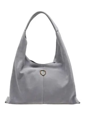 BLAUER. Leather Tote Bag With Gold Tone Hardware - Blue