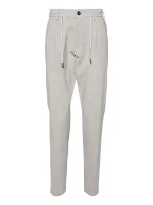 Eleventy Tailored Drawstring Trousers - Gray