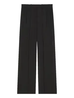 Givenchy Double Pleat Wide Leg Trousers - Black