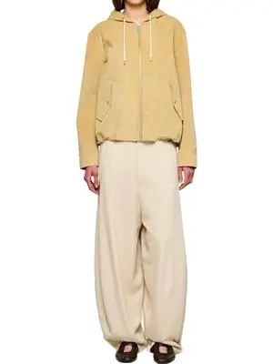 OOF WEAR Laminated Velvet Parka - Green