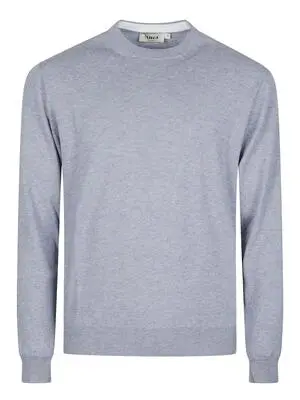 Altea Sweater Fine Knit Crew Neck - Blue