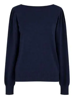 TWINSET Sweater With Puff Sleeves - Blue