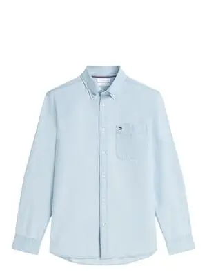 Tommy Hilfiger Tommy Hilfiger Chambray Solid Rf Shirt Blue