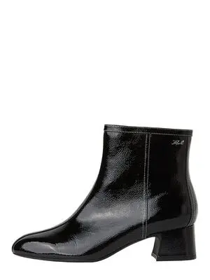 Karl Lagerfeld Bonnie Ankle Zip Boots - Black