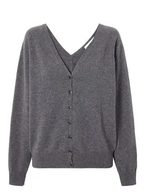LISA YANG LISA YANG Jiani Cashmere Cardigan Gray