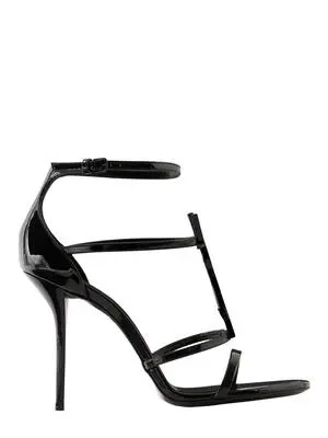 Saint Laurent Cassandra 100 Logo-embellished Leather Pumps - Black