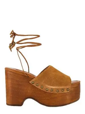 Free People Front Row Wrap Clog - Vachetta