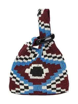 Veronica Beard Beaded Swing Bag - Wine