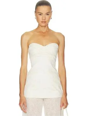 Amanda Uprichard Strapless Soho Tunic Ivory - Eggshell