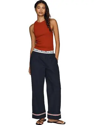 ROWING BLAZERS Poplin Ribbon Pants - Navy Multi