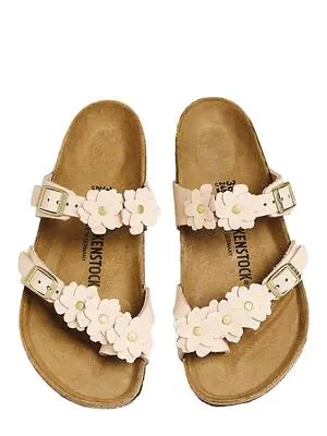 BIRKENSTOCK Mayari Flower Slide Sandals - Light Rose