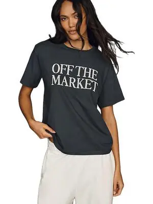LETLUV Graphic Relaxed Tee - Black