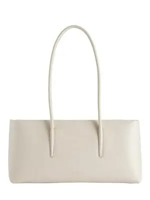 DEMELLIER Demellier The Stockholm Leather Shoulder Bag Chalk