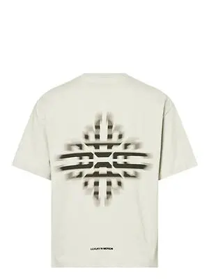 THE COUTURE CLUB Lux In Motion Graphic Cotton T-shirt - Salt