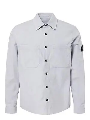 Stone Island Micro Cord Cotton Shirt - Ash Grey