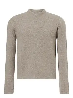 Rick Owens Crew Neck Cashmere Blend Jumper - Dust