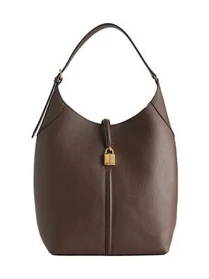 DEMELLIER The Siena Leather Bucket Shoulder Bag - Mocha