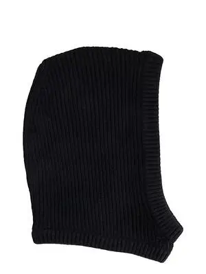 Rick Owens Brushed Cashmere-blend Knit Hood - Black