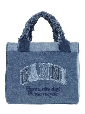 GANNI Denim Tote Bag - Multicolor