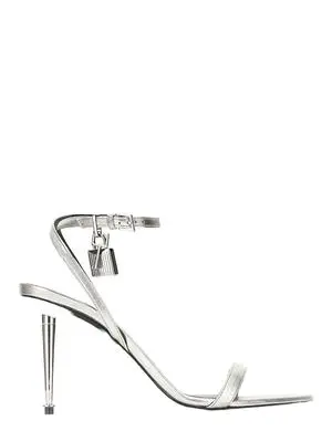 TOM FORD Metallic Stiletto Sandals With Lock Detail - Multicolor