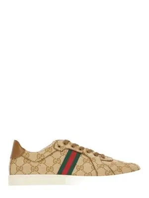Gucci GUCCI Monogrammed Sneakers With Striped Detail Multicolor
