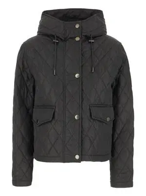 Burberry Quilted Jacket With Hood - Multicolor