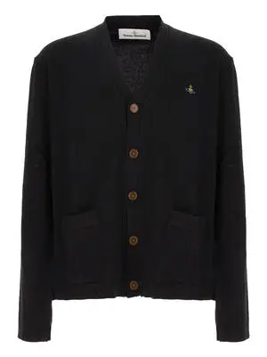 VIVIENNE WESTWOOD V-neck Button-detailed Cardigan With Pockets - Multicolor