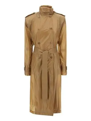 Saint Laurent Belted Trench Coat - Multicolor