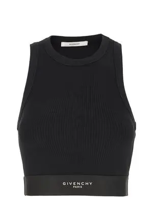 Givenchy Ribbed Cropped Knit Top - Multicolor