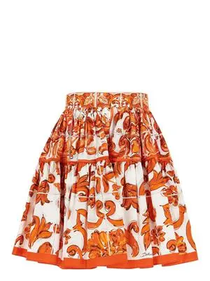 DOLCE & GABBANA Dolce & Gabbana Tiered Printed Skirt