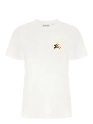 Burberry Embroidered Horseferry Print T-shirt - Multicolor