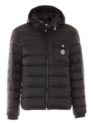 Moncler Moncler Quilted Down Jacket With Detachable Hood Black