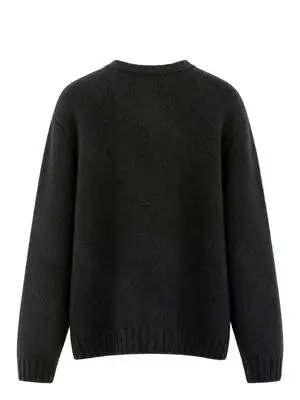 RETORI Brushed Crew-neck Sweater - Black
