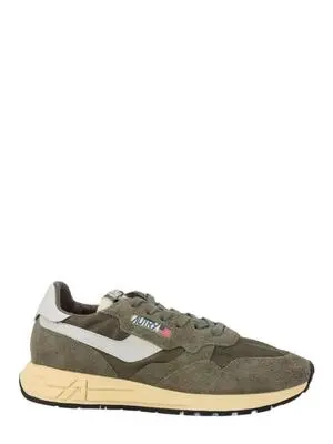 AUTRY Panelled Suede Sneakers - Green