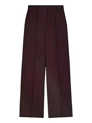 RETORI Pleated Wide-leg Trousers - Brown