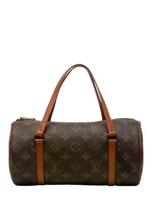 LOUIS VUITTON 1990 Monogram Papillon 26 Handbag - Brown