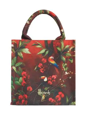 Harrods Harrods Exotics Blend 49 Tote Bag Red