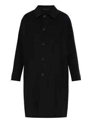 MAISON MARGIELA Wool Overcoat - Black