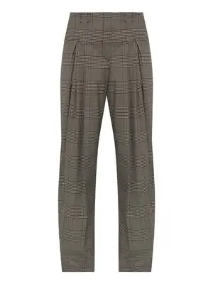 IRO PARIS Koffa Prince Of Wales Check Wide-leg Trousers - Brown