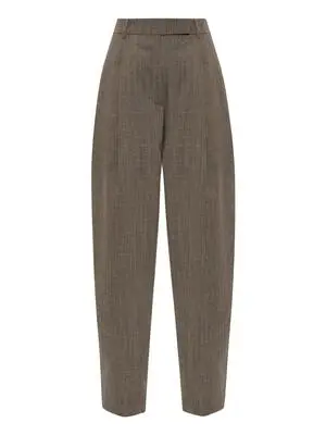 RÓHE Wool Pleated Trousers - Grey