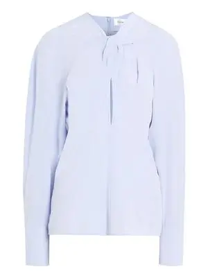 Victoria Beckham Twisted Silk Top - Lavender