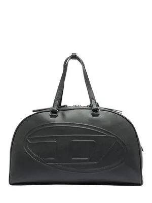 DIESEL® 1dr Dome Leather Weekender Bag - Black
