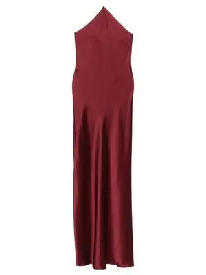 Staud Sleeveless Maxi Dress With Invisible Zipper - Red