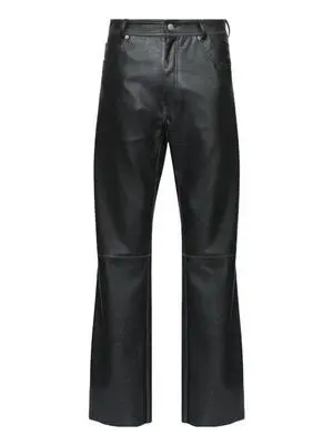 MAISON MARGIELA Leather-effect Trousers - Black