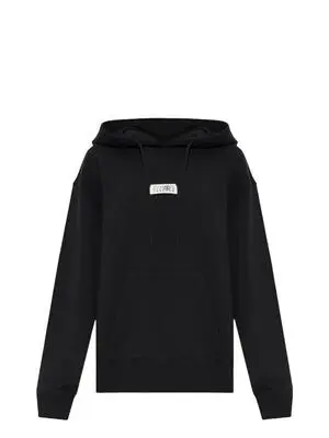 MAISON MARGIELA Logo Patch Hoodie - Black