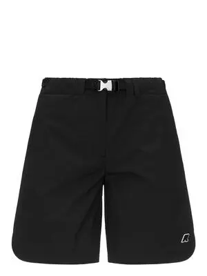 K-WAY Sport Hiking Shorts With Buckled Waistband - Black