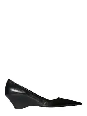 THE ROW Liisa Wedge Heel Shoes - Black