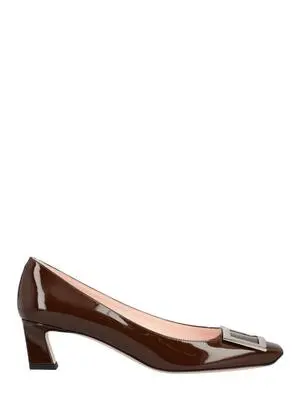 ROGER VIVIER Roger Vivier Square Toe Pumps Brown
